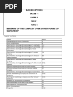 2024 Revised Chapter 16 BSTD Grade 12 Notes On Forms of Ownership | PDF ...