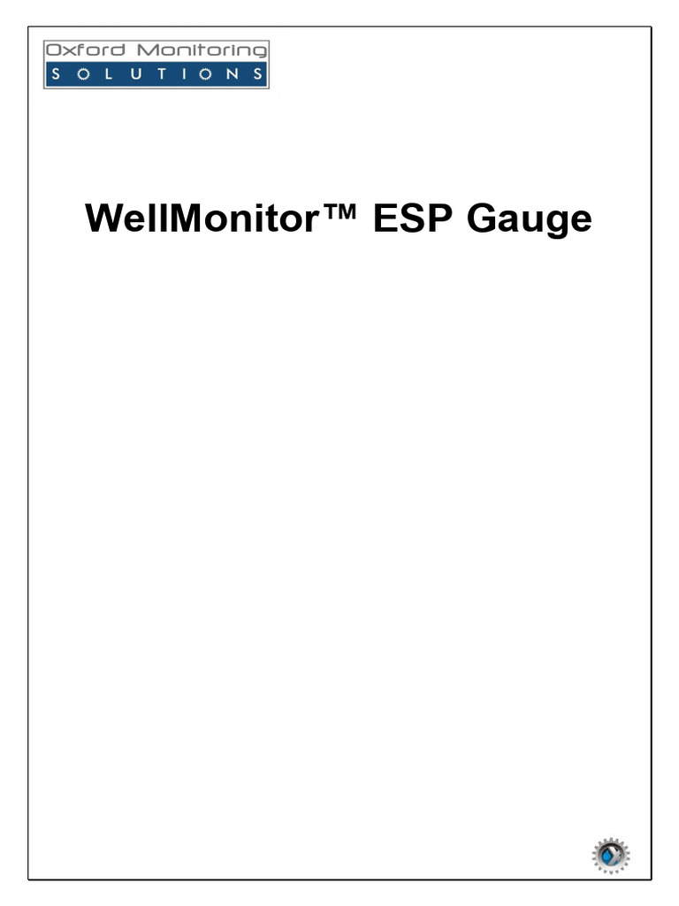 WellMonitor ESP Gauge Manual | PDF | Power Supply | Electrical Connector