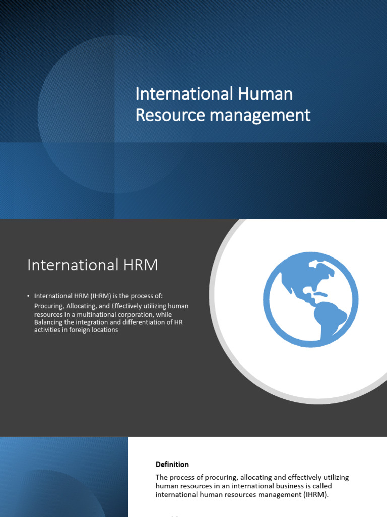 Functions of International HRM | PDF | Human Resource Management ...