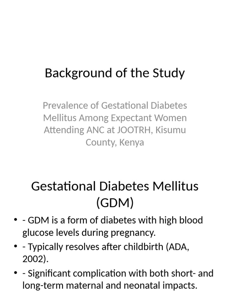 GDM Background Presentation | PDF