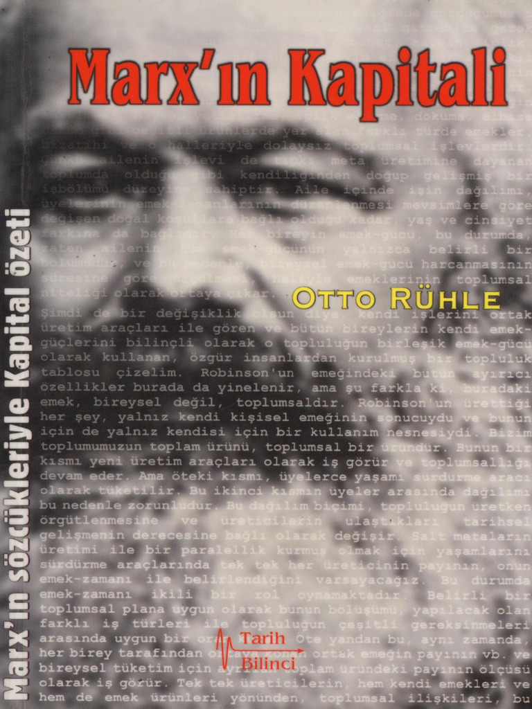 Otto Rühle Marx'ın Kapitali Tarih Bilinci Yayınları | PDF