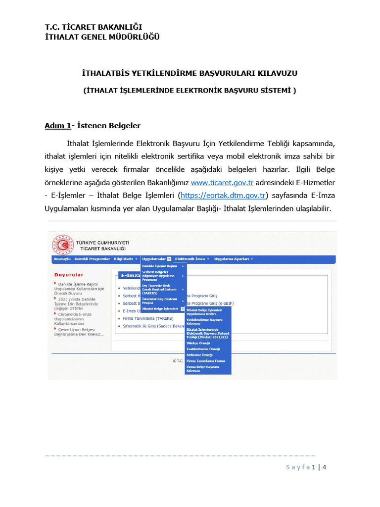 ithalat_yetkilendirme_basvuru_kilavuzu | PDF