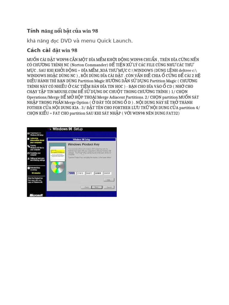 KH N NG C DVD Và Menu Quick Launch.: Ăngnibtcawin98 | PDF
