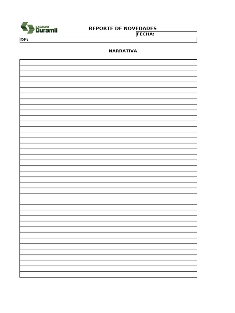 Reporte de Novedades | PDF