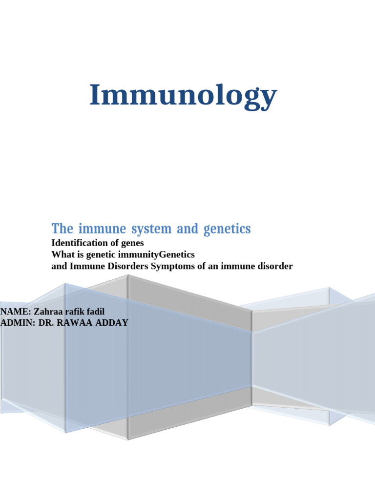 Genetic Immunity and Disorders Explained | PDF | Autoimmune Disease ...