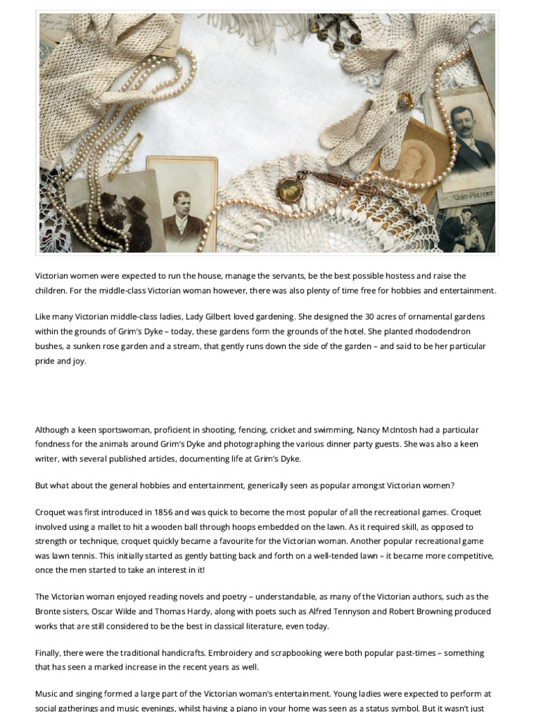 Victorian Women's Hobbies at Grim's Dyke | PDF | W. S. Gilbert