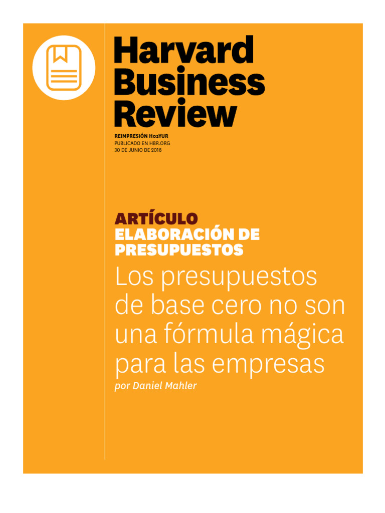 Artículo Elaboración de presupuestos | PDF | Presupuesto | Business