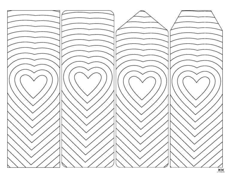 Printable Colorable Bookmarks 19 | PDF