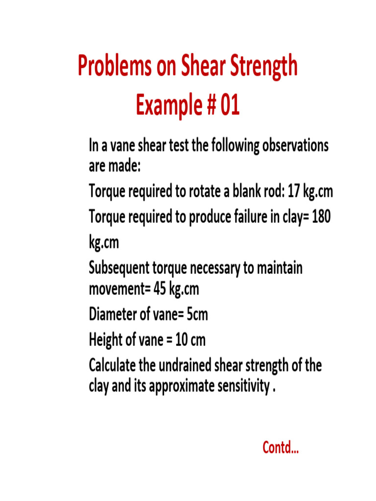 1Shear Strength Problems-I | PDF | Stress (Mechanics) | Strength Of ...