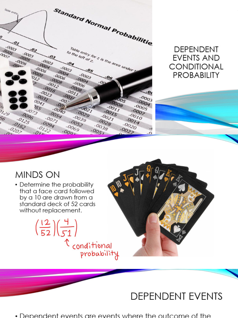 17 Dependent Events and Conditional Probability - Done | PDF