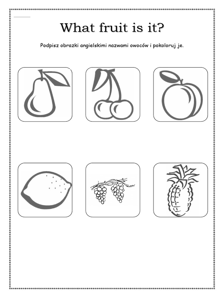 Fruit 8 | PDF