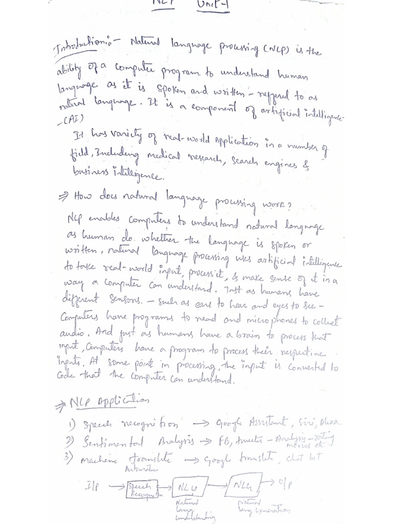 NLP UNIT-1 | PDF