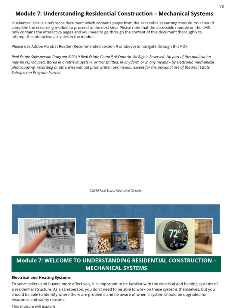 C2 M7 Understanding Residential Construction Mechanical Systems Print ...
