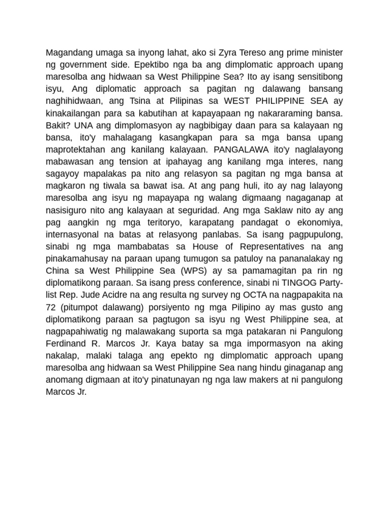 Magandang Umaga Sa Inyong Lahat | PDF