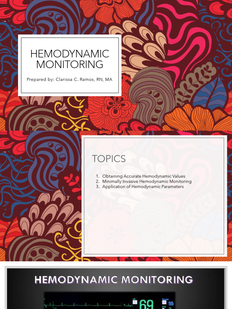 Hemodynamic Monitoring Techniques Guide | PDF