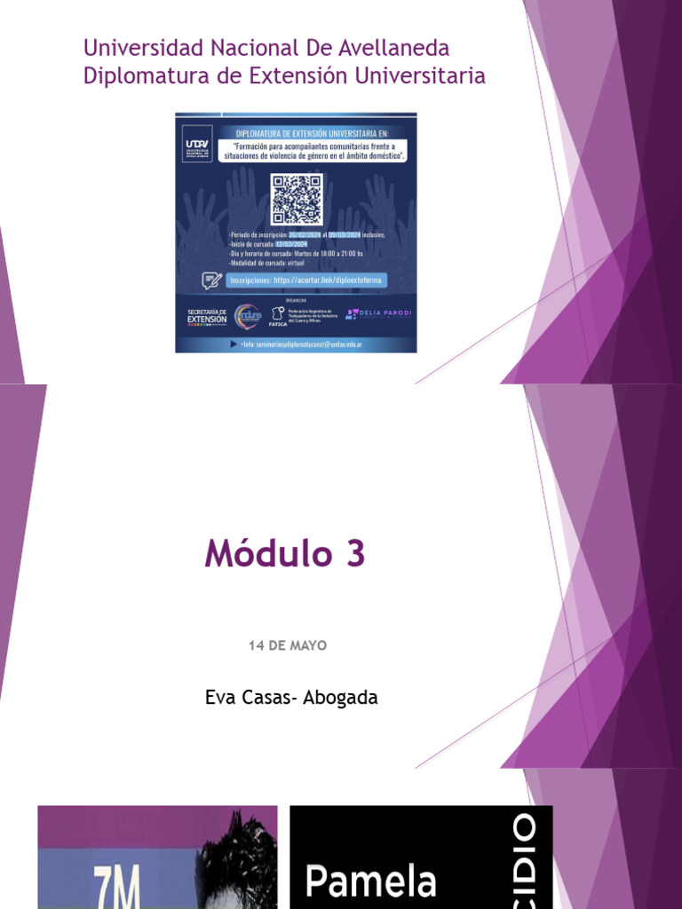 Modulo 3 - UNDAV Diplo | PDF | Trata de personas | La violencia contra las mujeres