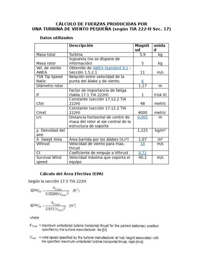 Memoria de Cálculo Turbina | PDF | Turbina | Ingeniería mecánica
