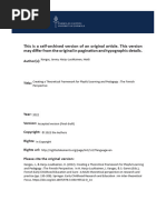 ELECT Framework: Domains of Play | PDF | Learning | Preschool