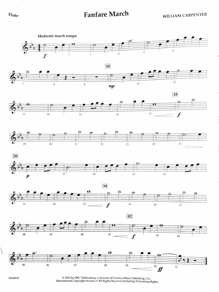 2 - Fanfare March Sightreading Parts | PDF