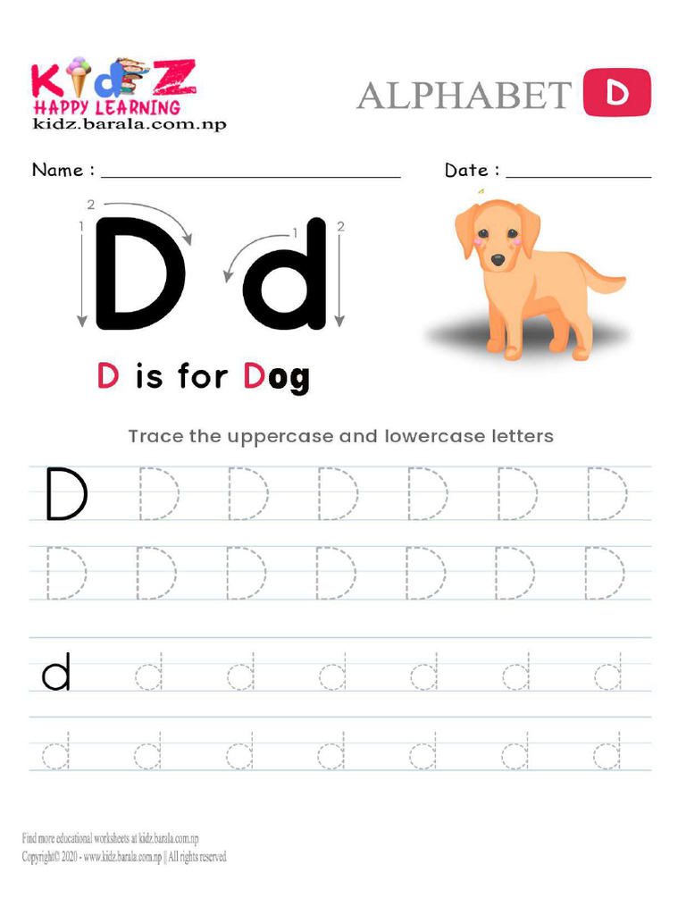 English Alphabet D | PDF