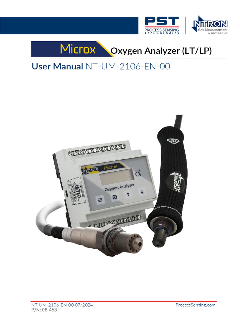 Microx Oxygen Analyzer User Manual | PDF | Power Supply | Electrical ...