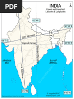 India Coastal States and Lengths Map | PDF | Physical Geography ...