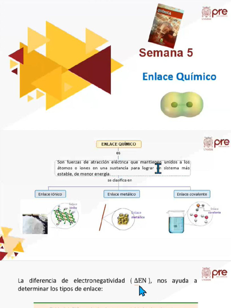 Química Sem5 Enlace Químico Pdf