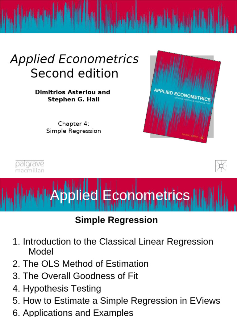 Asteriou Chapter4 | PDF | Ordinary Least Squares | Linear Regression