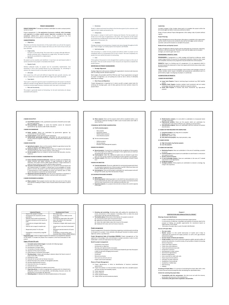 Bba Project Management Bit - 250405 - 193304 | PDF | Feasibility Study ...