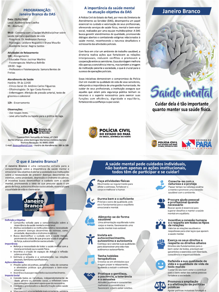 Folder Janeiro Branco - DAS | PDF