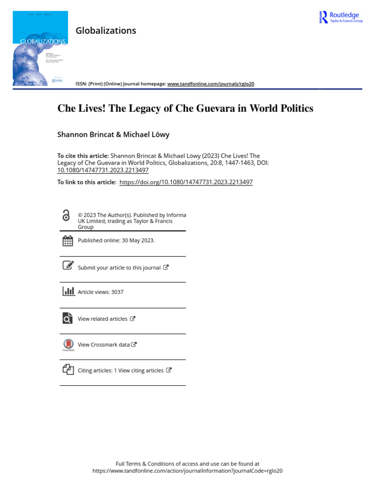 Che Guevara's Impact on Global Politics | PDF | Che Guevara | Marxism