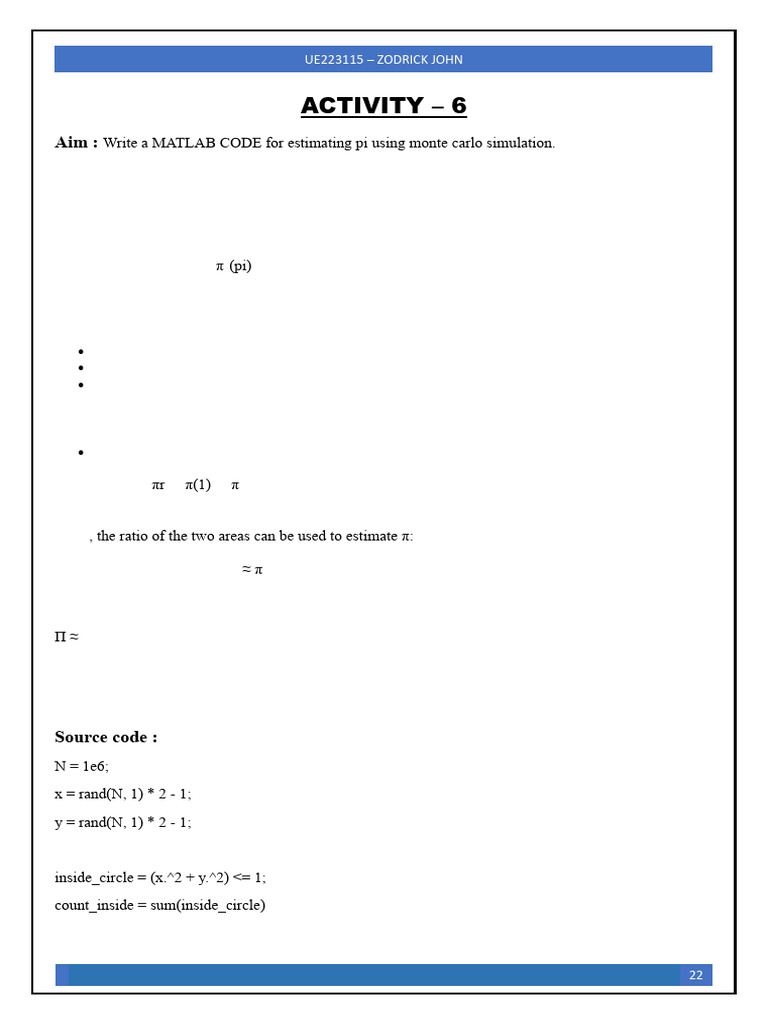 UE223115 - Zodrick John (Exp - 6) | PDF