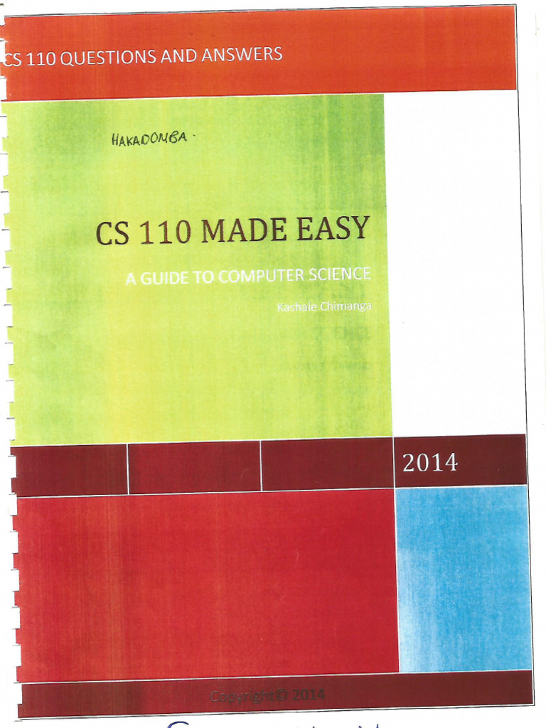 Cs 110 Pamplet Q and A | PDF