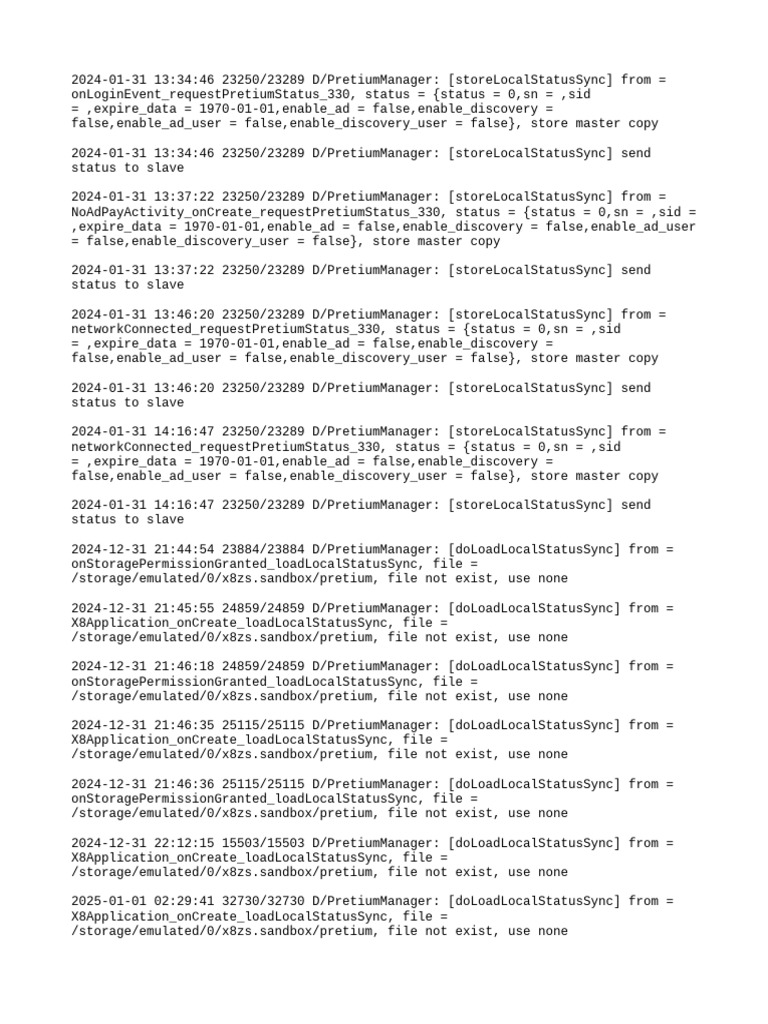 com.x8zs.sandbox.log | PDF