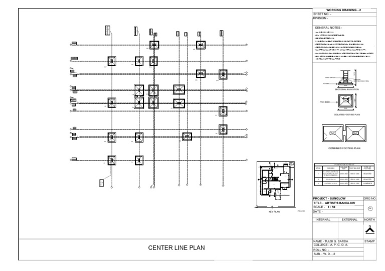 SHEET CENTRE LINE PLAN | PDF