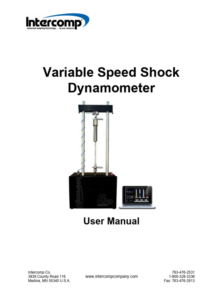 Inglés - Manual Users - Variable Speed Shock Dyno | PDF | Electromagnetic Compatibility | Ac ...