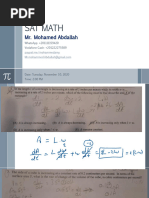 EST I - Math | PDF | Multiple Choice | Function (Mathematics)