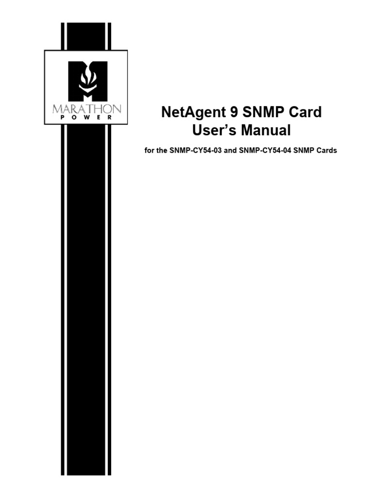 SNMP NetAgent User Manual - Dec - 2022 - Rev3 | PDF | Ip Address | Data ...