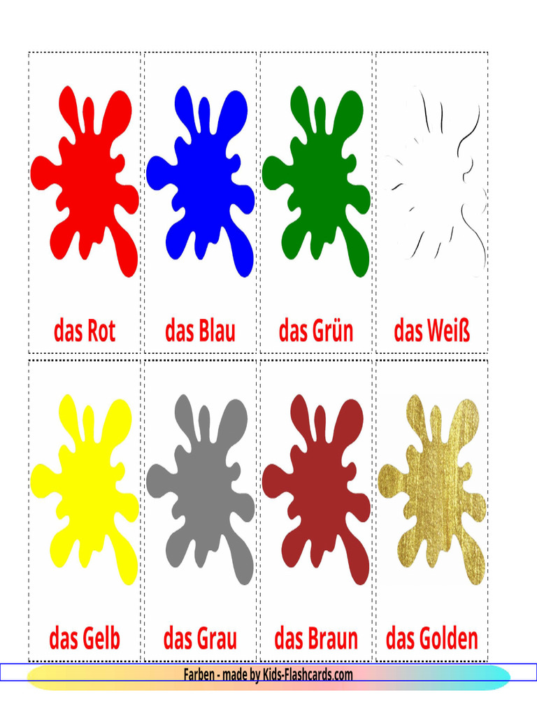 colores en aleman | PDF