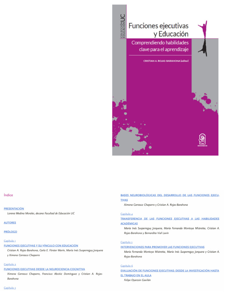 Rojas - Funciones Ejecutivas Libro | PDF