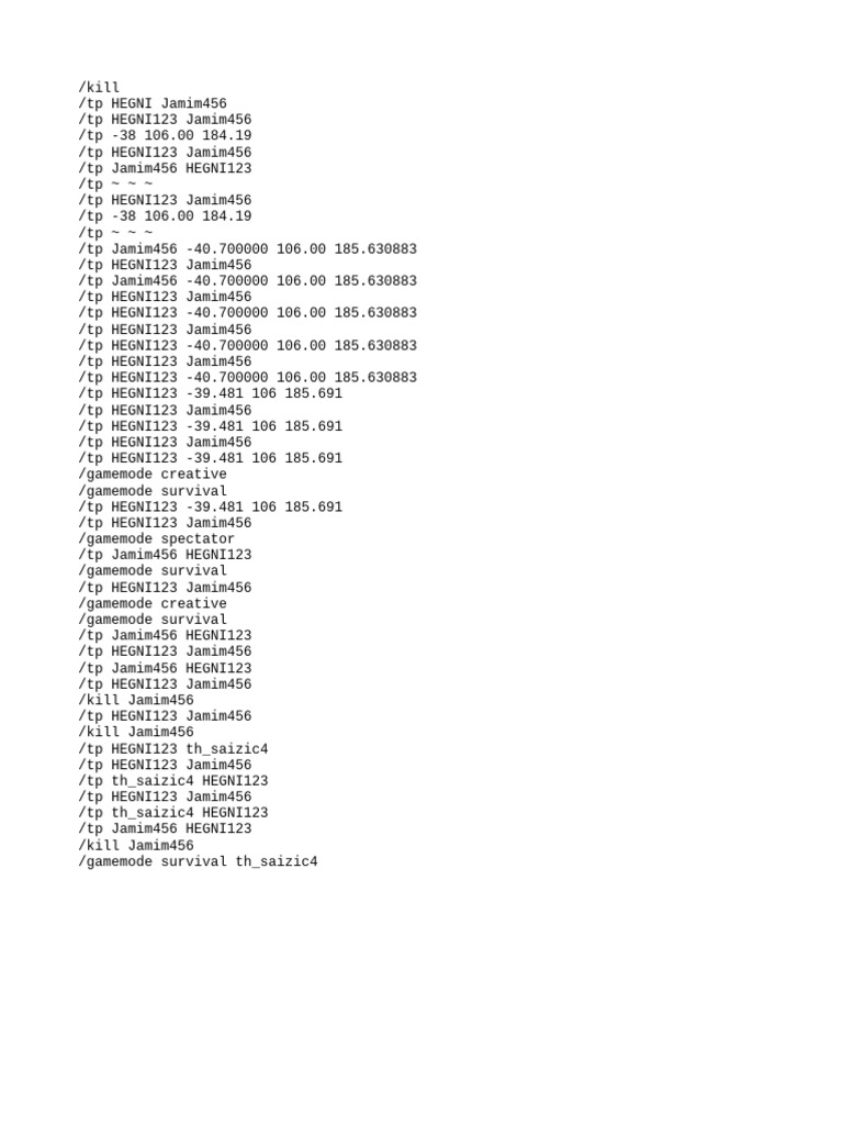 Command History | PDF