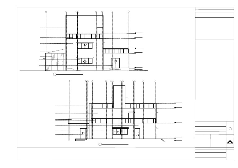 Bungalow Elevation Sheet 1:50 | PDF | Building | Civil Engineering