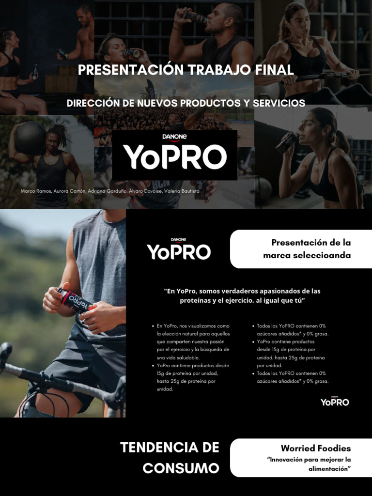 Estrategia de Marca para YoPro Fitness | PDF | Nutrición | Dieta y ...