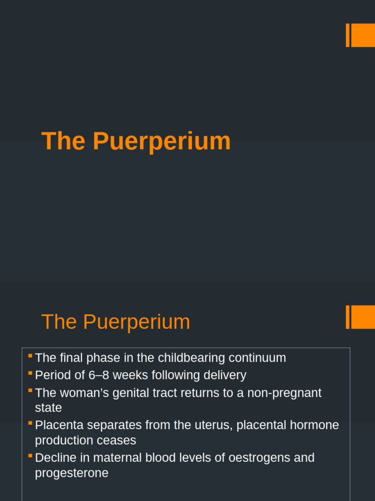 PUERPERIUM | PDF | Postpartum Period | Childbirth