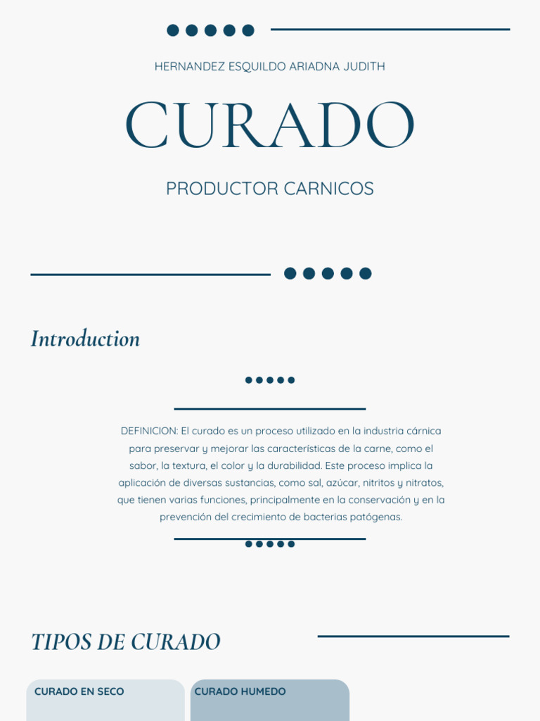 Proceso de Curado de la Carne | PDF | Curado (Conservación de Alimentos ...