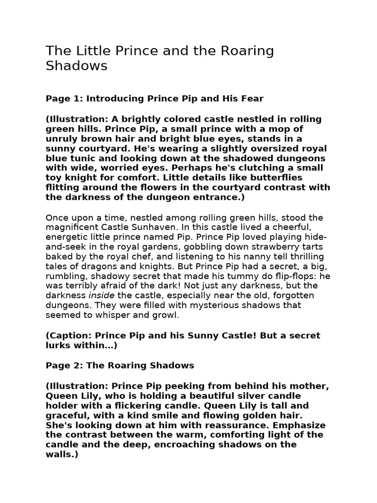 Prince Pip's Journey to Courage | PDF