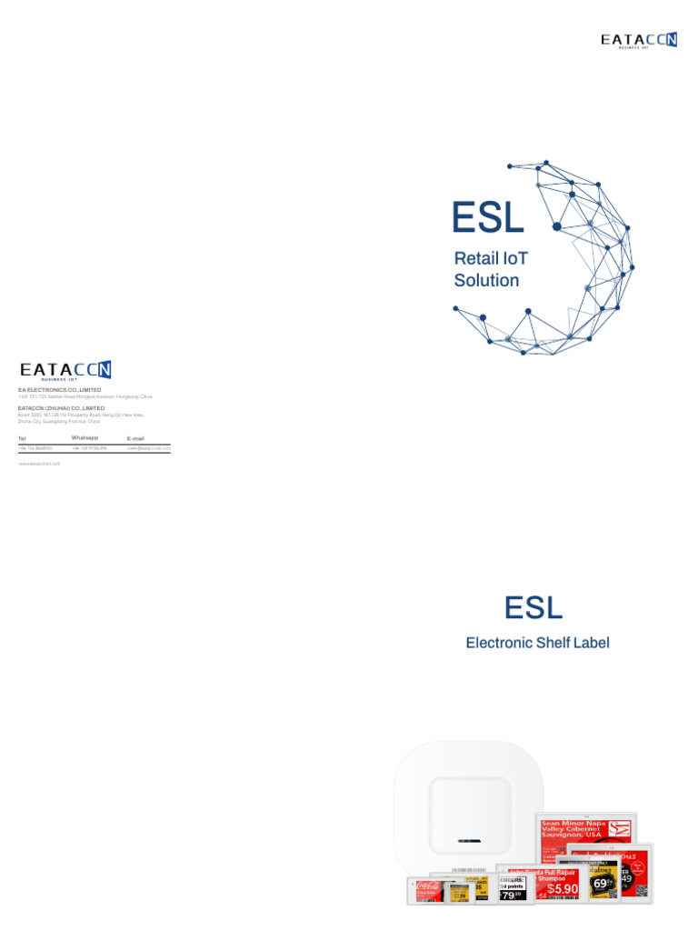 Esl Brochure - Eataccn | PDF | Retail | Point Of Sale