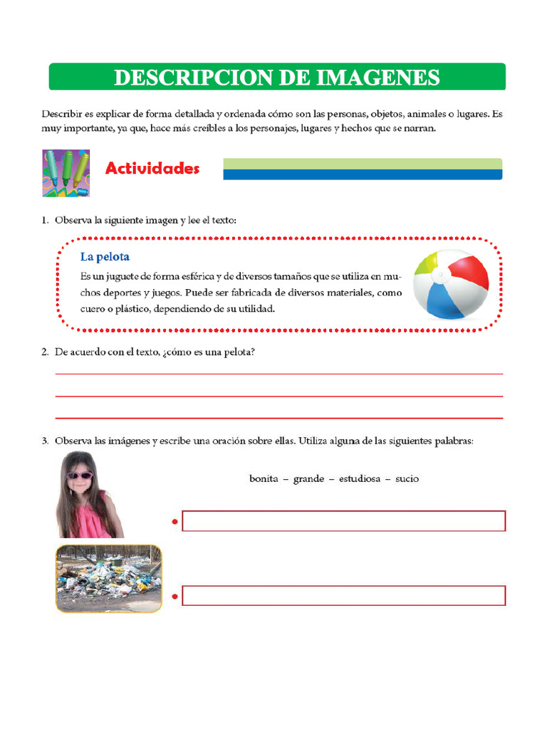 DESCRIPCION DE IMAGENES | PDF