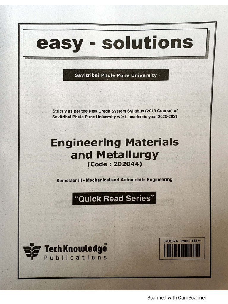 Engineering Metallurgy Easy Solution | PDF