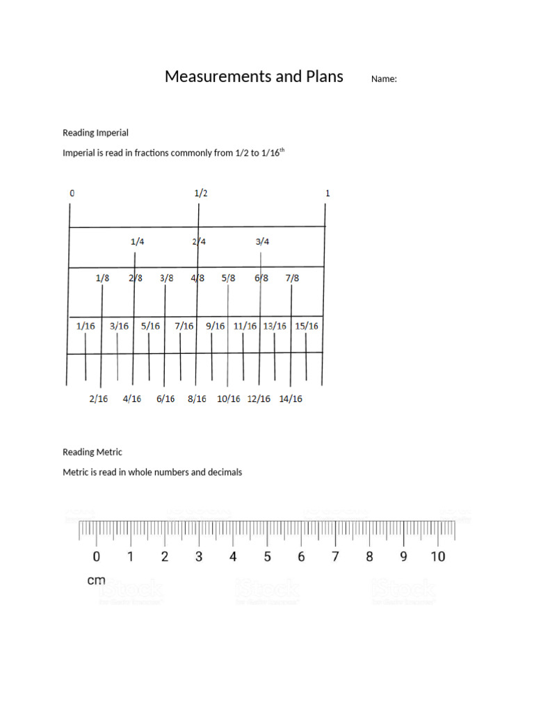 Measurement Techniques and Plans | PDF